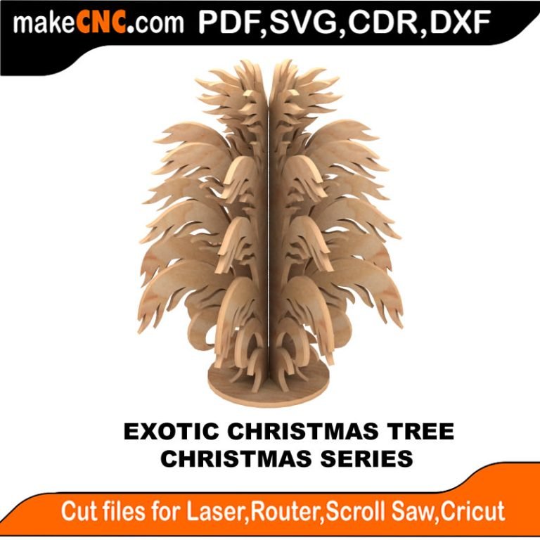 Exotic Christmas Tree - Christmas Series : 3D Puzzle, Laser Cut, Scroll ...