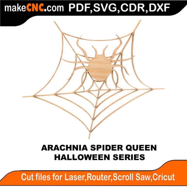Arachnia Spider Queen - Halloween Pattern : 3D Puzzle, Laser Cut ...