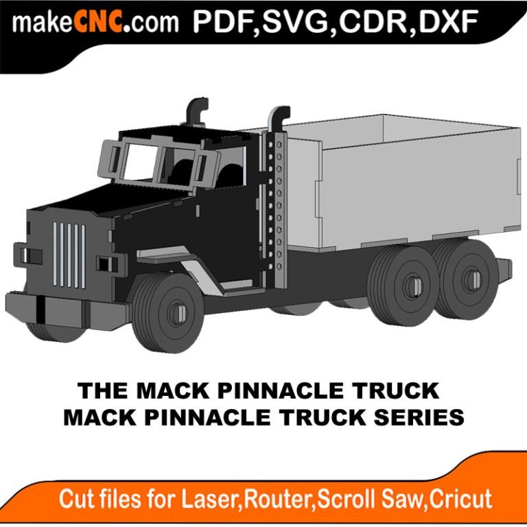 The Mack Pinnacle Truck : 3D Puzzle, Laser Cut, Scroll Saw, CNC Router ...