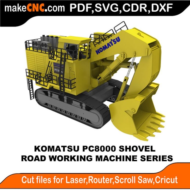 The Komatsu PC8000 Shovel - Road Working Machine Series : 3D Puzzle ...