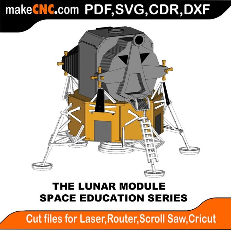 Apollo Lunar Module - Space Education : 3D Puzzle, Laser Cut, Scroll ...