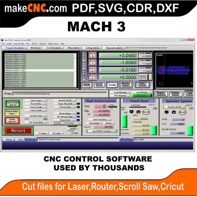 MACH 3: 6 Axis CNC stepper and Servo motor control software by Artsoft ...